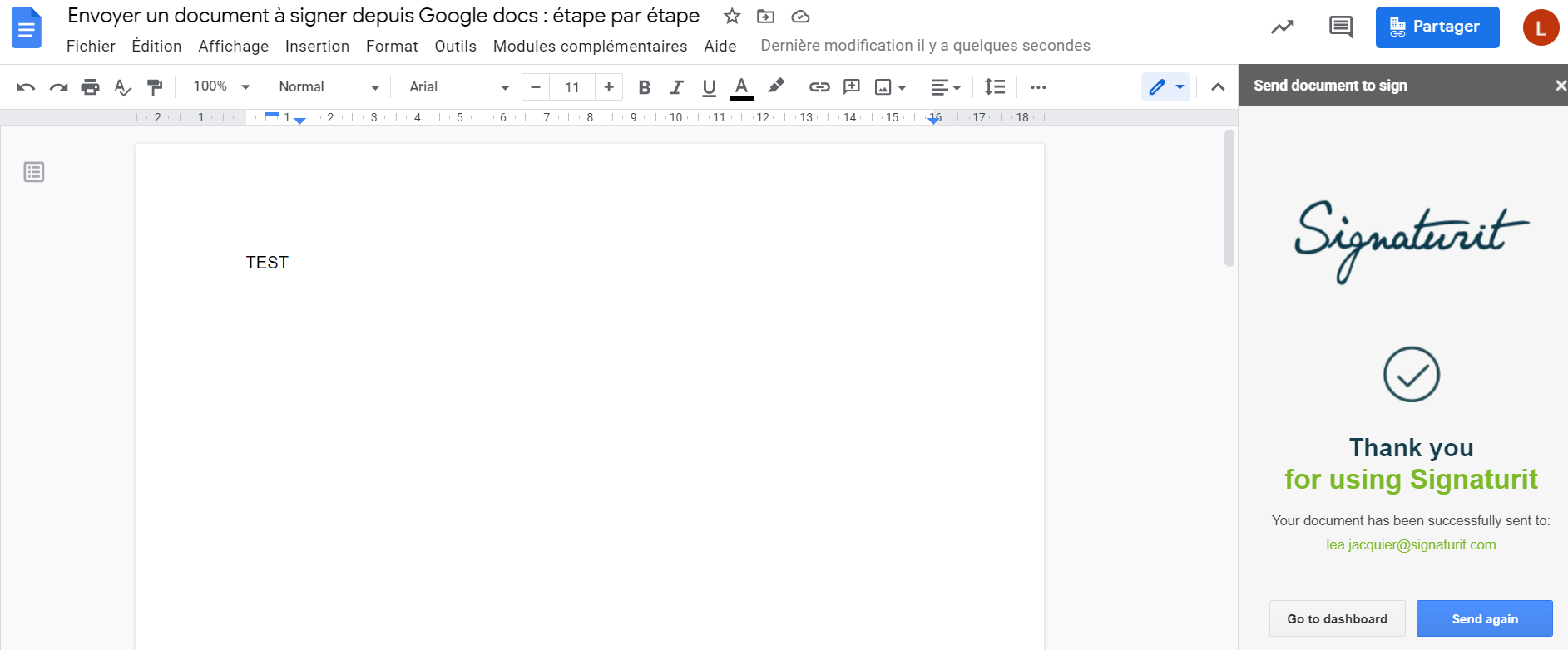 Comment ajouter une signature électronique dans un Google Docs ...
